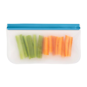 OGGI Reusable Food Storage Bags - Set 6 - Ideal Lunch Bags, Freezer Bags, Sandwich Bags, Snack Bags, Storage Bags, Snack Bag for Travel - Food-Grade BPA-Free - (2) 11x8" / (2) 8.5x7" / (2) 8.5x5"