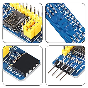 ALMOCN 10pcs PCF8574 IO Expansion Board I/O Expander I2C-Bus Evaluation Development Module for Arduino Raspberry Pi