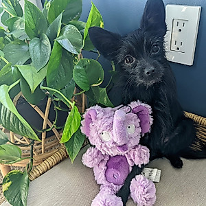 Huxley & Kent Slappies for Dogs | Edie Elephant (Small) | Squeak & Shake Dog Toy | No Stuff Squeaky Toy, TPR Ball in Head | Simulates Hunting Nature for Dogs