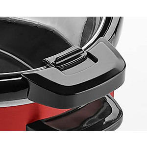 Toastmaster 4-Quart Digital Slow Cooker with Locking Lid (Red)