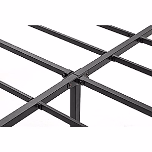 Mofesun Metal Bed Frame King - Black Metal Platform Bed 14 Inch with Storage, Heavy Duty Easy Assembly No Box Spring Needed (King)