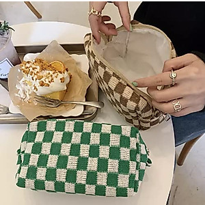 Checkered Pouch (Green/White)