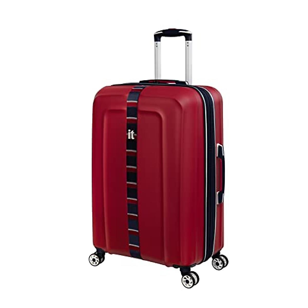 it luggage Jupiter 28" Hardside Checked 8 Wheel Expandable Spinner, Red