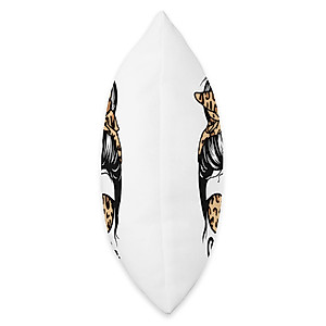 Omie Life December Omie Life Messy Bun Hair Funny Grandma Throw Pillow, 18x18, Multicolor