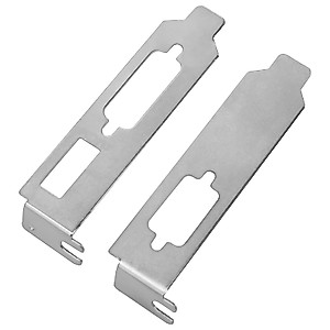AHIER Low Profile/Half Height Bracket for HDMI + VGA + DVI ATI Nvidia Video Graphics Card