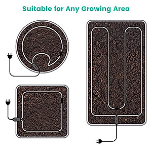 Soil Heating Cable, 49 ft Electric Soil Warming Cable for Garden, Soil, Cold Frame, Keep Soil Warm