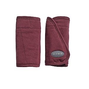 JJ COLE - Reversible Strap Covers, Seat Belt Cushion to Support Infants & Toddlers in The Car Seat or Stroller, Wine Triangles, Birth & Up
