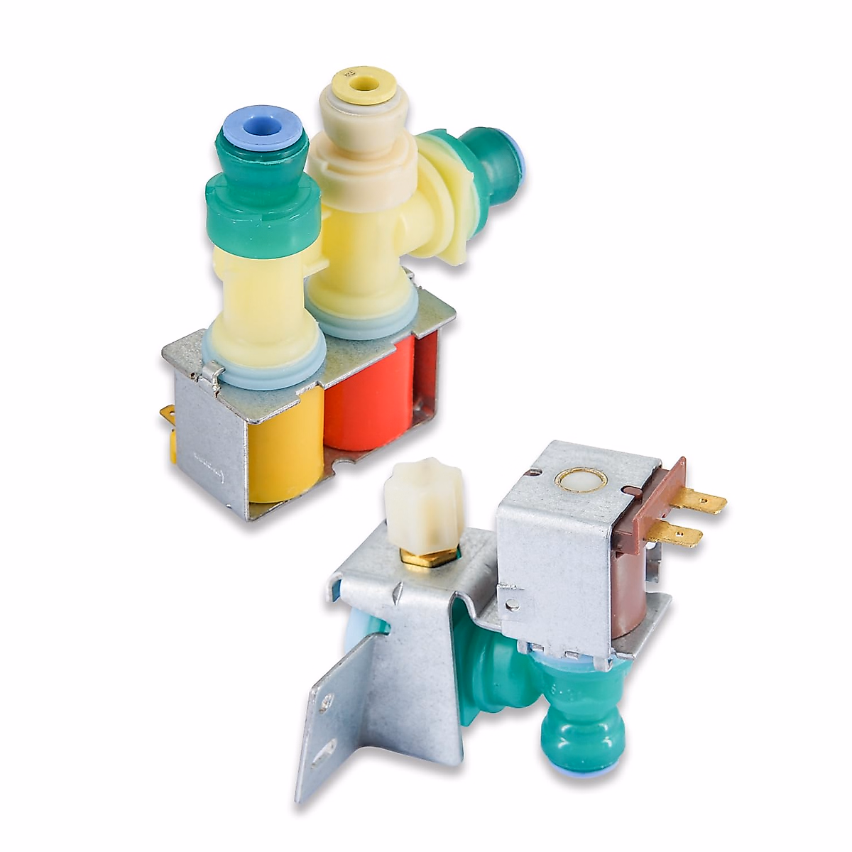 W10238100 WPW10238100 & W10341320 WPW10341320 Refrigerator Water Inlet Valve Combination Water Inlet Valve Compatible with Whirlpool/Kenmore/Kitchen-Aid Refrigerator