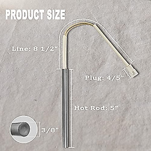 Replacement Hot Rod Ignitor Kit, Compatible with Louisiana Wood Pellet Grill,120V 300W 215L