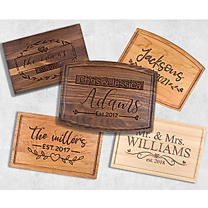 Engraved Cutting Boards Personalized Mr Ms Cutting Board Custom Wood Engraved Bamboo Cutting Board