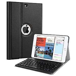 Fintie Keyboard Case for iPad Mini 5th Generation 2019 - Slim Shell Stand Cover with Magnetically Detachable Wireless Bluetooth Keyboard for 2019 iPad Mini 5 7.9", Black