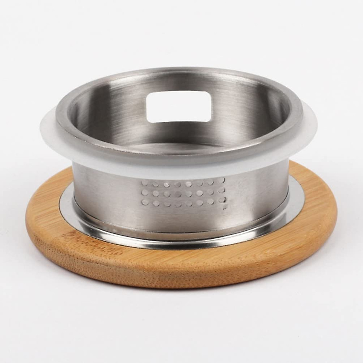 Glass Water Pitcher Wood Lid Replacement Cold Drink Jug Covers Carafe Stainless Steel Lids Beverage Jar Cover for Summer Water Bottle Supply