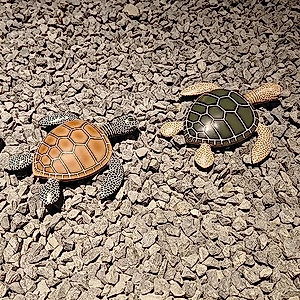 ALIWINER Sea Turtle Decor, Tabletop and Wall Turtle Decor, Turtle Crafts Sea Turtle Figurines for Home Office Decorations Home Gift Collection