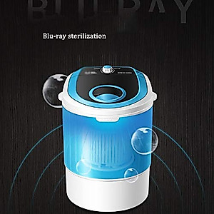 ZLXDP Mini Washing Machine Automatic Women Children Clothes Cleaner Dehydrated Mini Tube Wash Single Cylinder Washing Machine (Color : D)