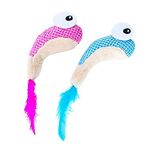 Petstages Dental Shrimpies Catnip Cat Chew Toy - 2 Pack