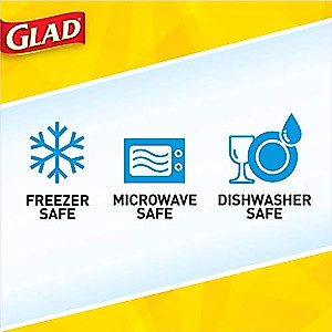 Glad Food Storage Containers - To Go Lunch Containers - 32 Ounce - 4 Containers