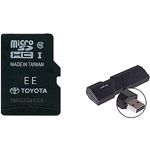 Navigation SD Card 86271-OEO72 Latest Update 2019 US/Mexico/Canada + South America Maps Compatible with T.o.у.o.t.a Update GPS with USB Adapter