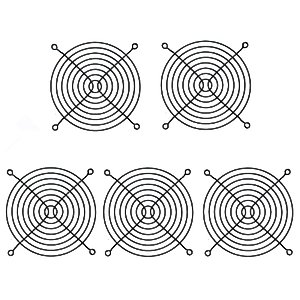 Qiying 5Pcs120mm Black Fan Protect Mesh Grill Fan