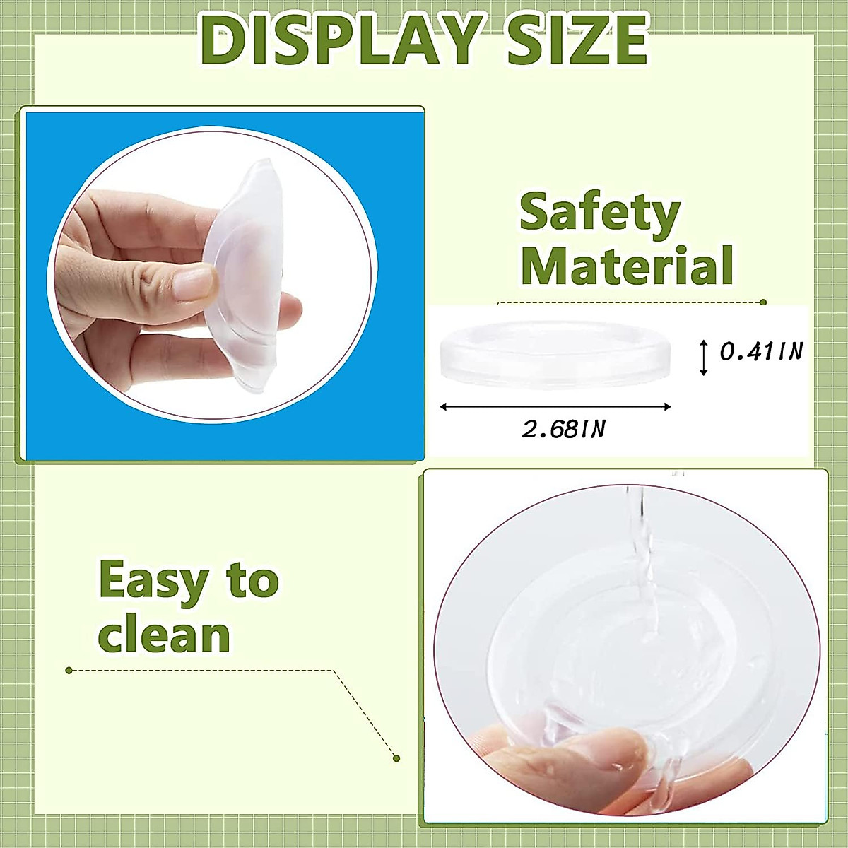 Oui Yogurt Jar Lids - 15PCS Yogurt Container Lids Clear Plastic Yogurt Jar Lids Replacement Covers for Oui Yogurt Jars for Glass Jars Containers