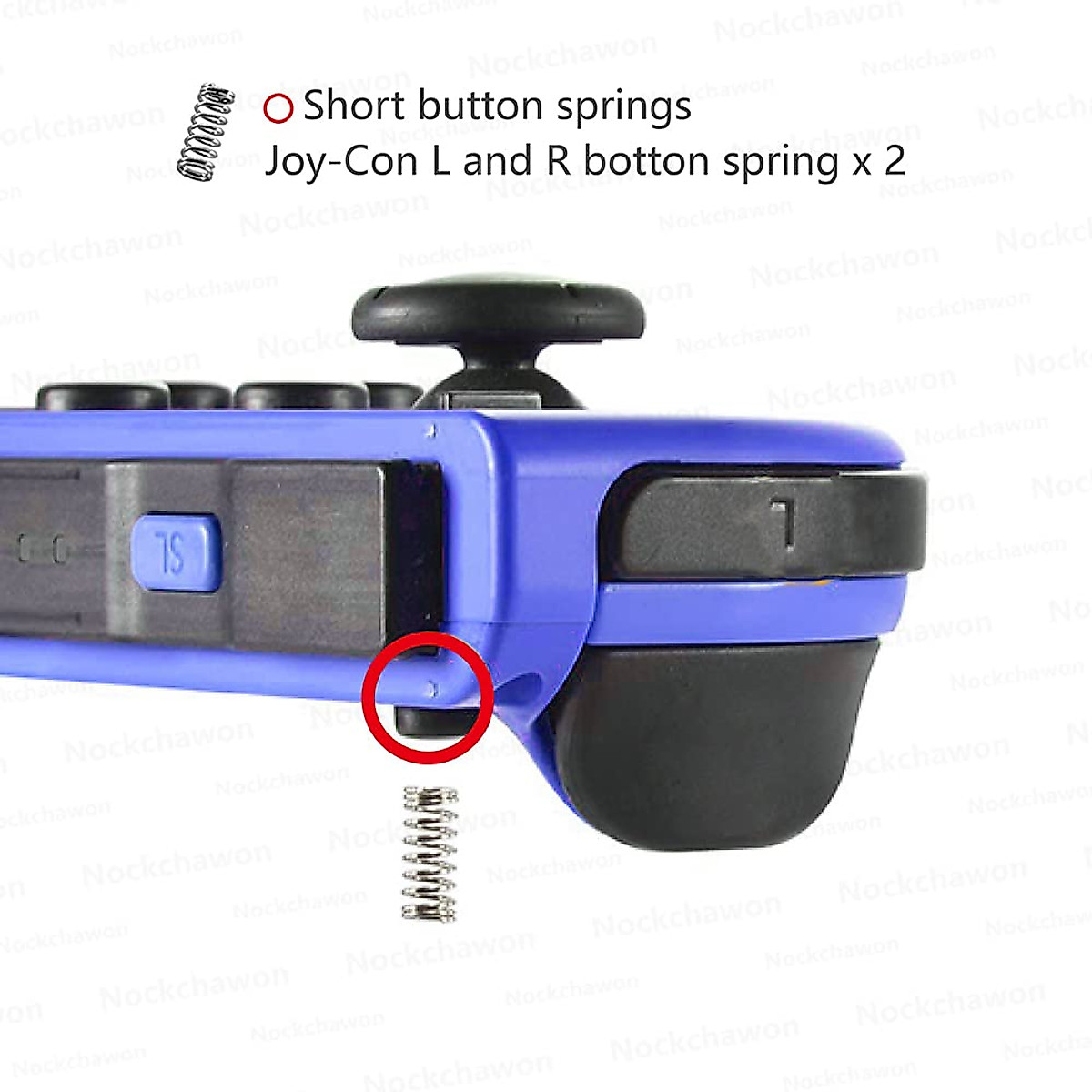 Full Screw Set with Spring Replacement for Nintendo Switch Left & Right Joy-Con Controller Screws Springs