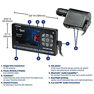 SiriusXM Roady BT Vehicle Satellite Radio - Enjoy SiriusXM Through Your Existing Car Stereo (RoadyBT SXVRBT1)