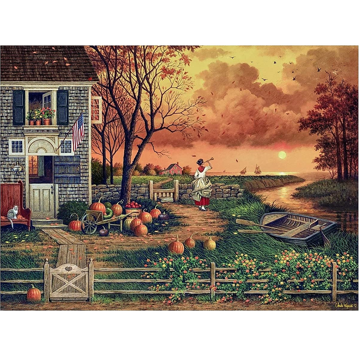 Buffalo Games - Charles Wysocki - Supper Call - 1000 Piece Jigsaw Puzzle