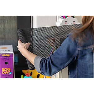 Duck Non-Adhesive Shelf Liner Select Grip EasyLiner, 12-inch x 20 Feet, Black