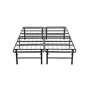 V&LX 14 Inch Tall High Easy-Assembly / No Tool Needed to Assemble / Bed Frame/ No Box Spring Needed (Modern,Cal King)