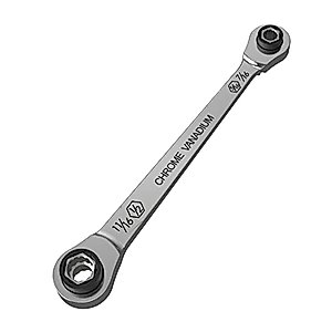 LABEAR - SAE 8 in 1 Speed wrench, 8 in 1 Double End Reversible Combination Wrench, Ratcheting Wrench, 5/16",3/8",7/16",1/2",9/16",5/8",11/16",3/4"