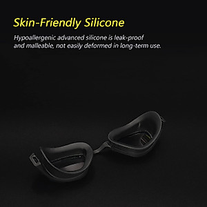 BENICE Swim Goggles, Anti Fog Mirrored Lens Leakproof Swimming Goggles UV Protection for Men Women Youth,Black/Red