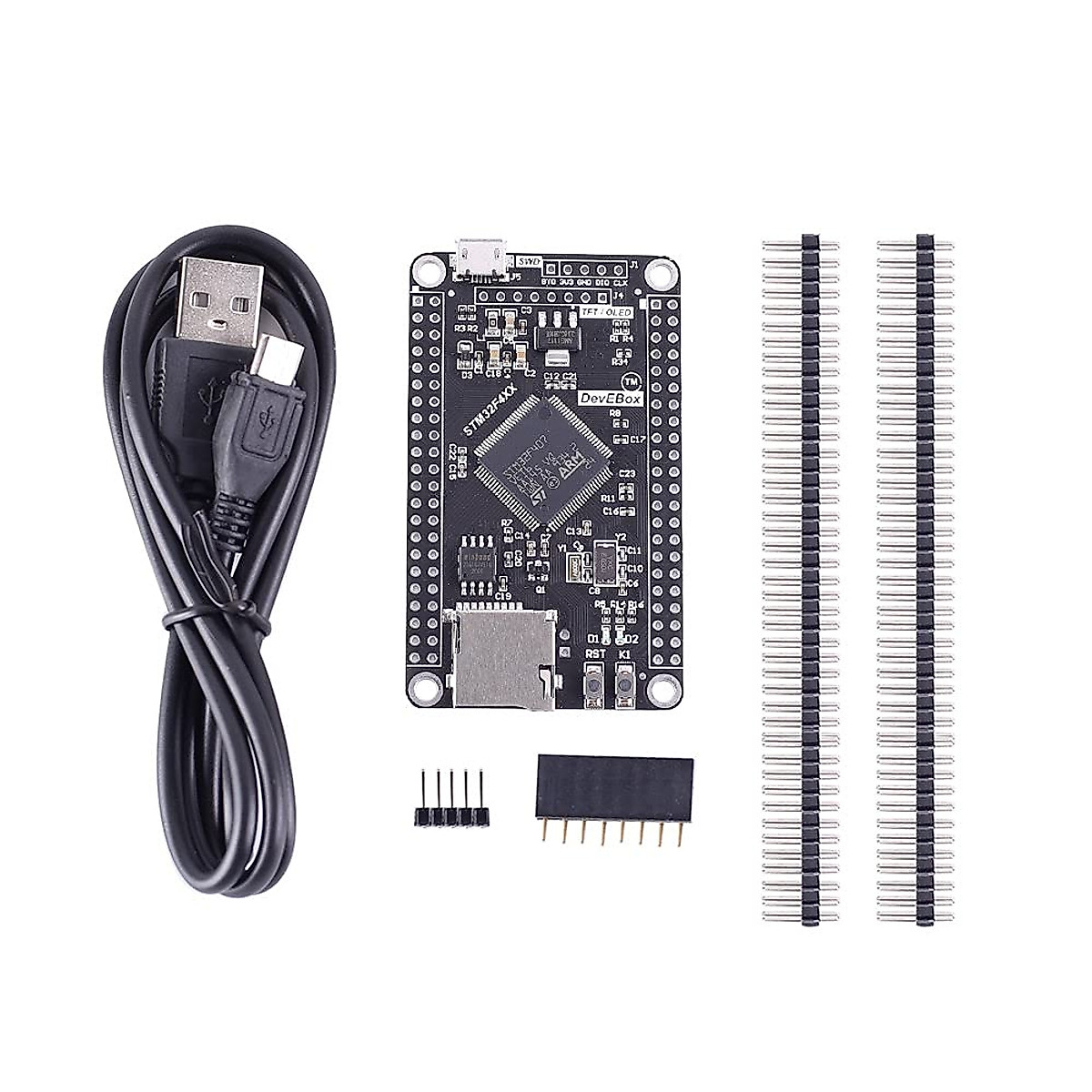 STM32F407VET6 Development Board TF Card Scoket 32Bit DC 1.8V-3.6V SWD Programmable MCU Controller STM32 Cortex-M4 System Board