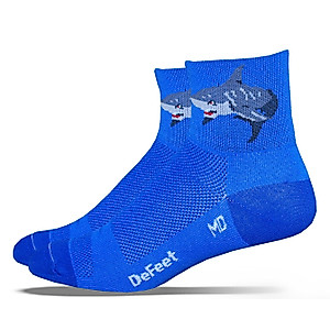 DeFeet AirEator 2.5in Attack! Cycling/Running Socks - AIRATT (L)