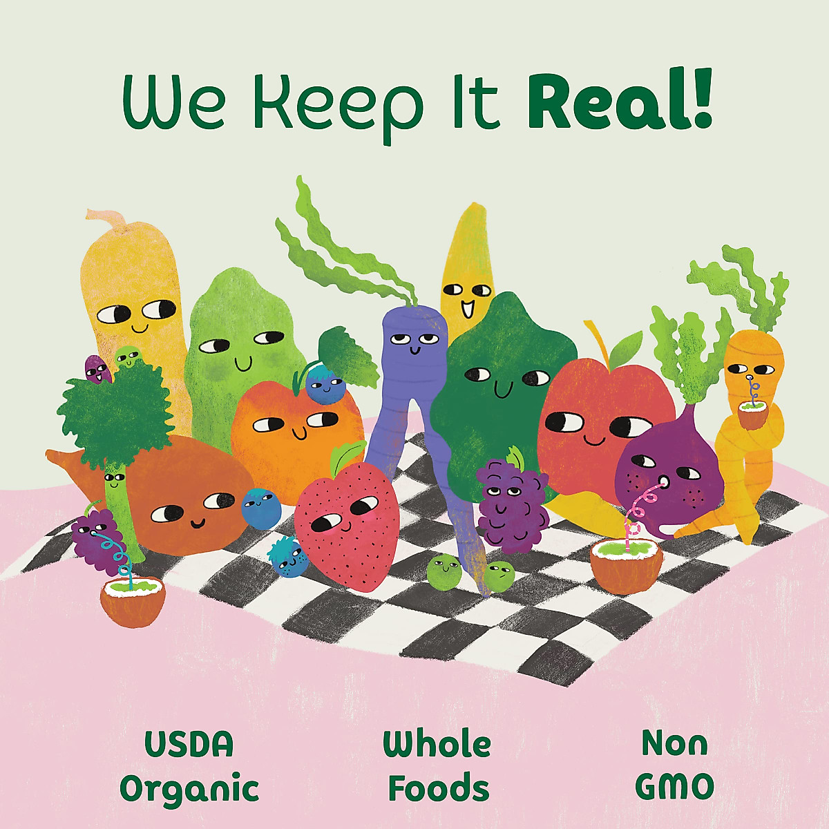 Sprout Organic Baby Food, Stage 4 Toddler Pouches, Green Veggie Power Pack, 4 Oz, Pack of 12