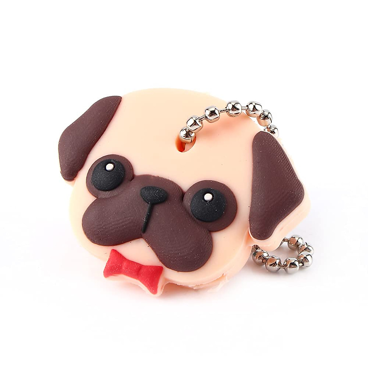 Milltrip Cartoon Key Cover, Key Covers Super Funky Dog with Red Bowtie Key Key Identifier Key Covers