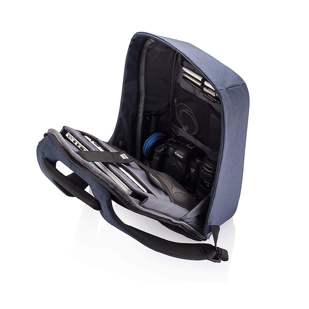 XD Design Bobby XL 17" Anti-Theft Laptop Backpack USB Port (Unisex Bag) (Navy)