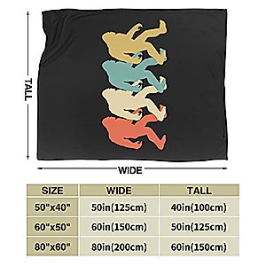 Bigfoot Flannel Fleece Throw Blankets for Bed Sofa Living Room Soft Blanket Warm Cozy Fluffy Throw Plush Blanket