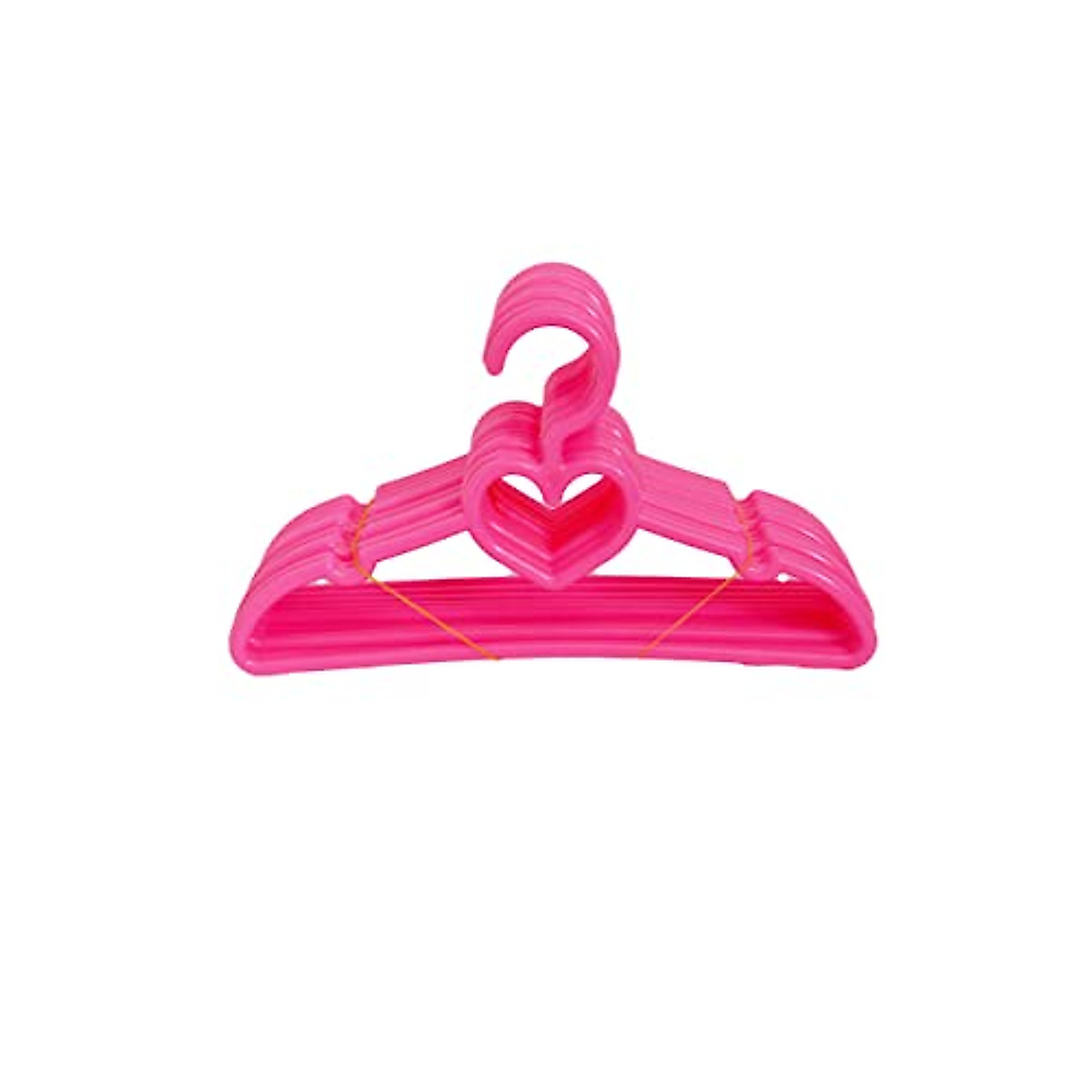MBD Pink Heart Hangers Fit 18 Inch Doll Clothes- Doll Clothes Hangers