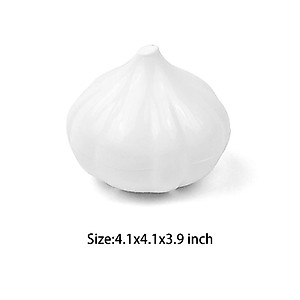 Tiydiygo 6PCS Fresh Food Savers Vegetable Fruit Shape Containers Set,Reuseable Avocado Lemon Tomatoes Pepper Onion Garlic Storage Keeper Sealing Box Fresh Bowls for Refrigerators