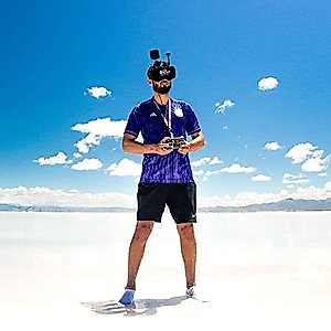 The Bigly Brothers True Diversity FPV Goggles, EV800D FX Edition, Improved Battery Life & Upgraded Recording Resolution @720p & Screen Resolution @800 x 480 5.8G 40CH FPV Goggle Build-in DVR