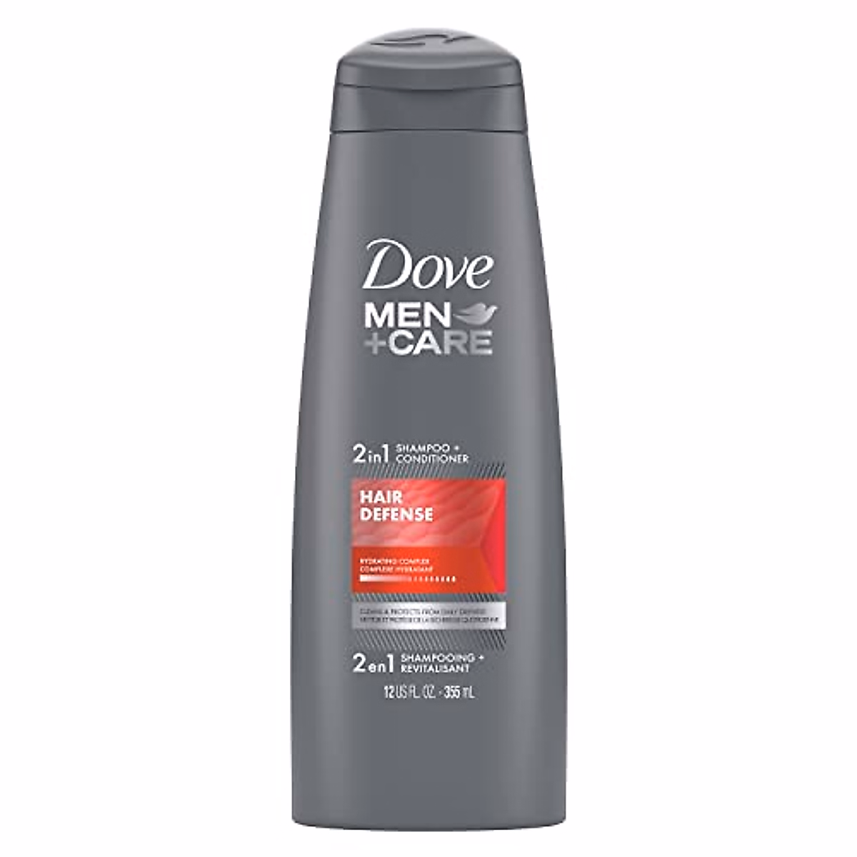 Dove Men+Care 2 in 1 Shampoo and Conditioner for Clean Hair Defense Shampoo and Conditioner for Stronger, Healthy Hair Everyday 12 oz