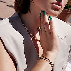 14k Gold filled coffee bean bracelet for women mariner bracelet coffee jewelry for Men bean charm bracelet for Adults best gift for Your