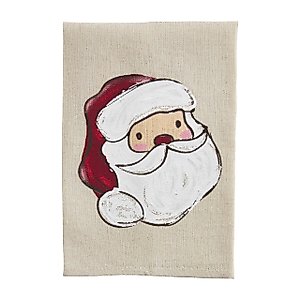 Mud Pie Farm Painted Towel, Santa