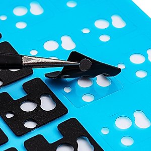 Terukir Wunzkii Mechanical Keyboard Switch Pads 120 Pcs Hot-Swappable Keyboard Switches Muffler Pad Anti-Static Eva Material for Mechanical Keyboard