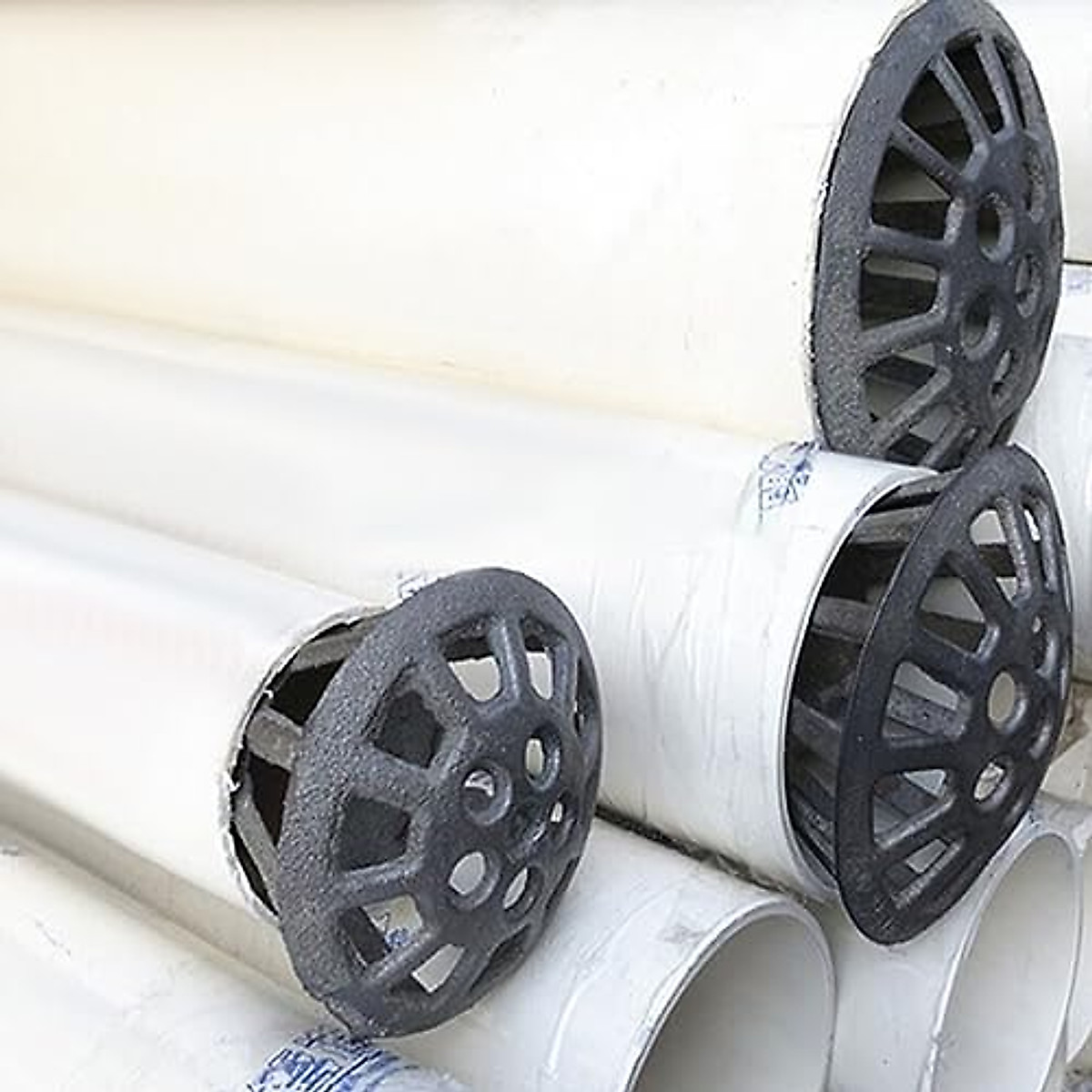 Cabilock Gutter Guard Iron Filter Strainer Gutter Downspout Protectors Gutter Leaf Guards for Stops Leaves and Other Debris Gutter Cleaning Tool