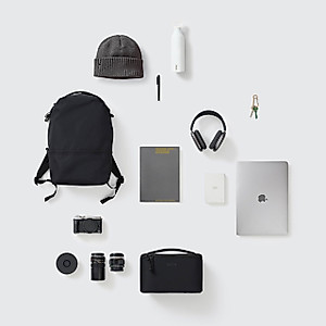 Urth Arkose 20L Backpack – 15” Laptop Bag, Weatherproof + Recycled (Black)