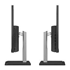 Lenovo V50a 23.8" All-in-One Business Desktop, Intel Core i5-10400T Processor, FHD IPS Display, 16GB RAM, 512GB PCIe SSD, Webcam, Wi-Fi, HDMI, Type-C, Wired Keyboard & Mouse, Windows 11 Pro, Black