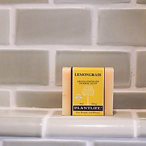 Plantlife Lemongrass Bar Soap - Moisturizing and Soothing Soap for Your Skin - Hand Crafted Using Plant-Based Ingredients - Made in California 4oz Bar