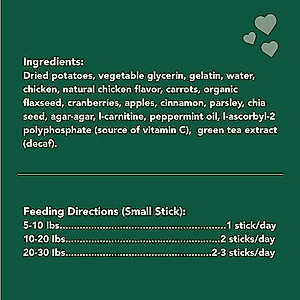 Get Naked Grain Free 1 Pouch 6.2 Oz Weight Management Dental Chew Sticks, Small