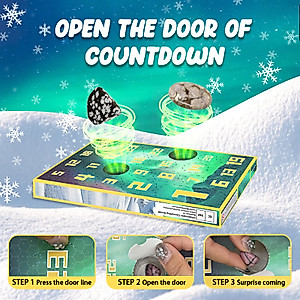 Gemstone Advent Calendar 2023, Gem Rock Advent Calendar 2023 for Kids Adults, Christmas Countdown Calendar With 24 Natural Gemstones, Including Greeting Card, Envelope, Etc