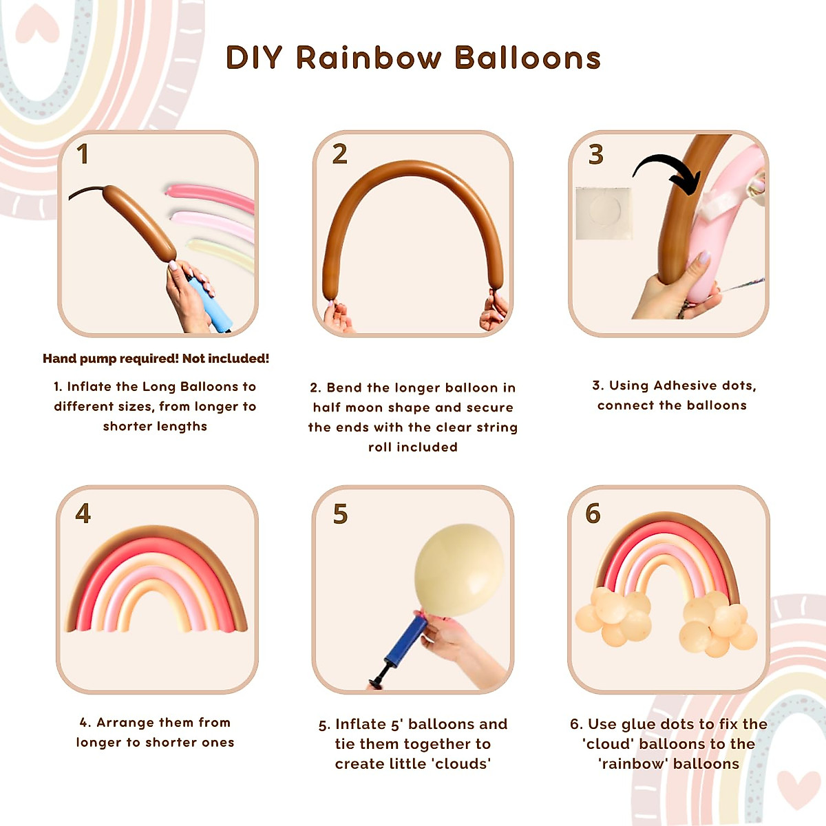 408 PC Boho Baby Shower Decorations for Girl - Backdrop, Balloon Arch Garland, Plates, Napkins, Straws, Sash, Cake Toppers, Guestbook, Confetti, Favor Stickers - Rainbow Baby Shower Decorations